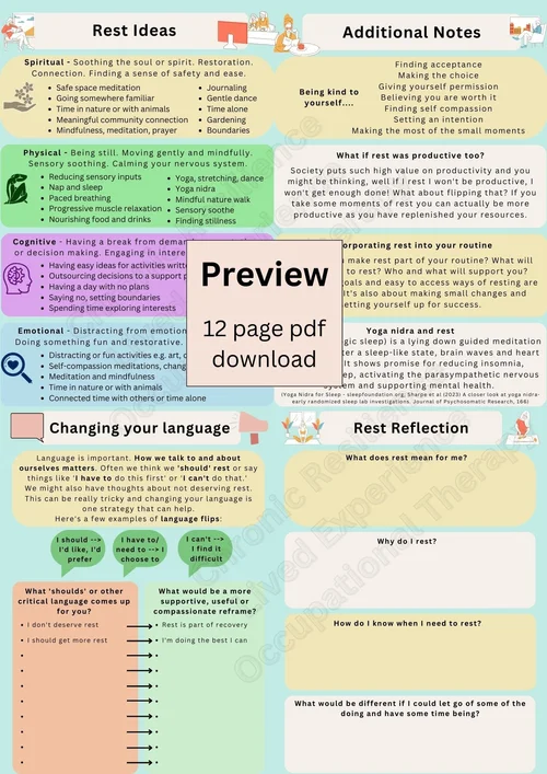 Sensory Jars - Worksheet — Chronic Resilience: Lived Experience ...