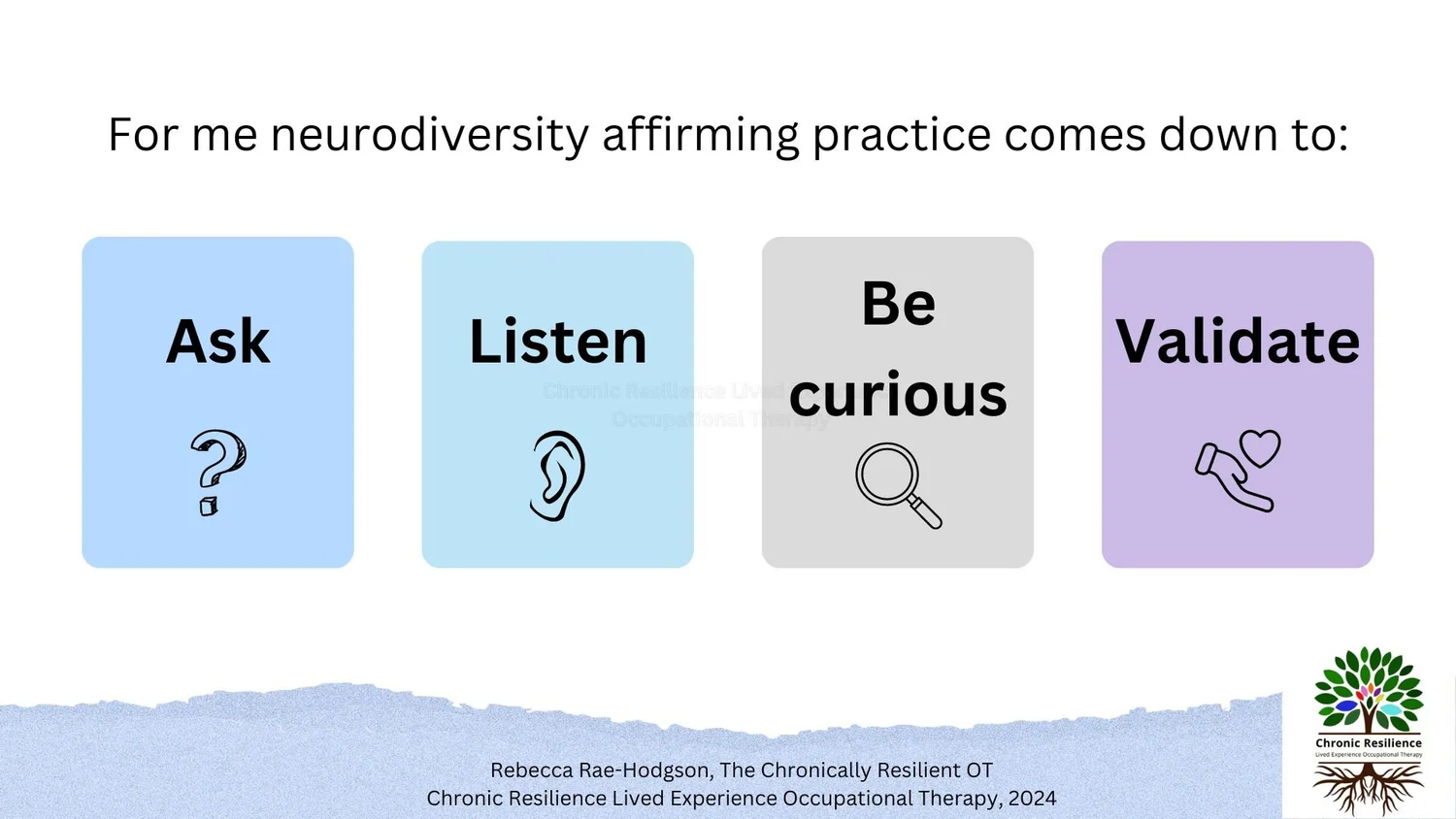 Neurodiversity Affirming Practice for Mental Health — Chronic Resilience OT