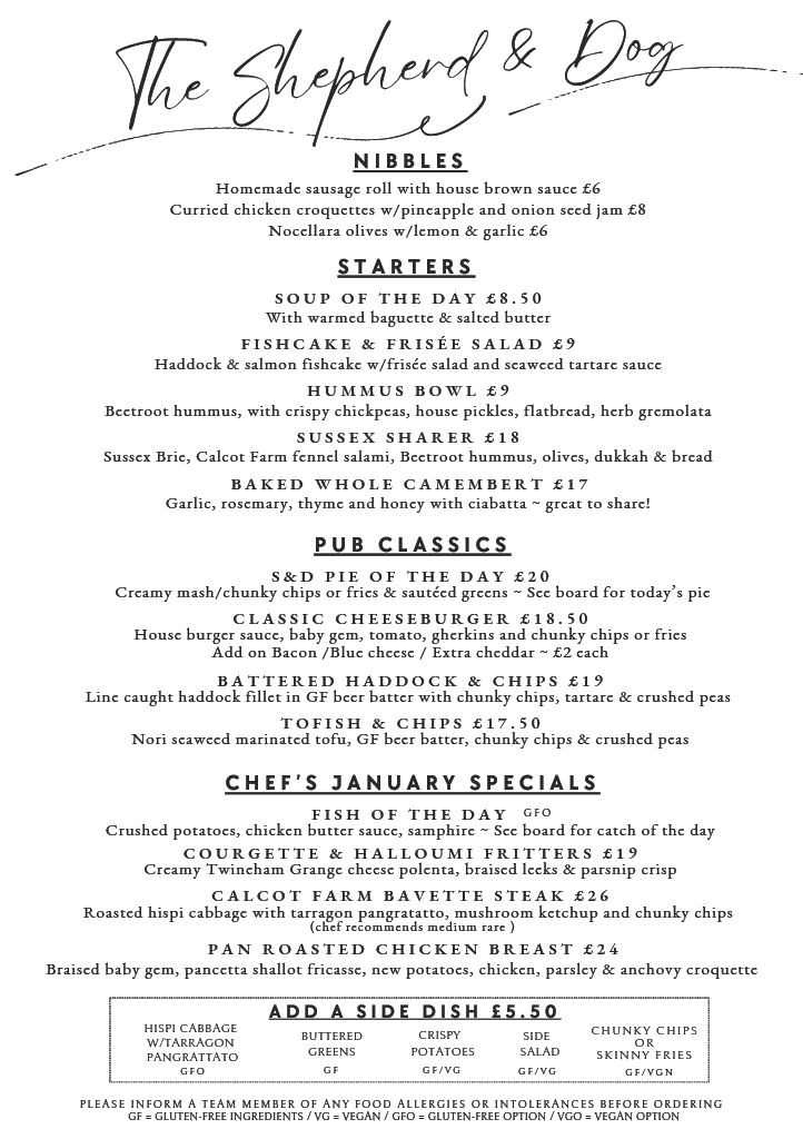 Eat — The Shepherd & Dog