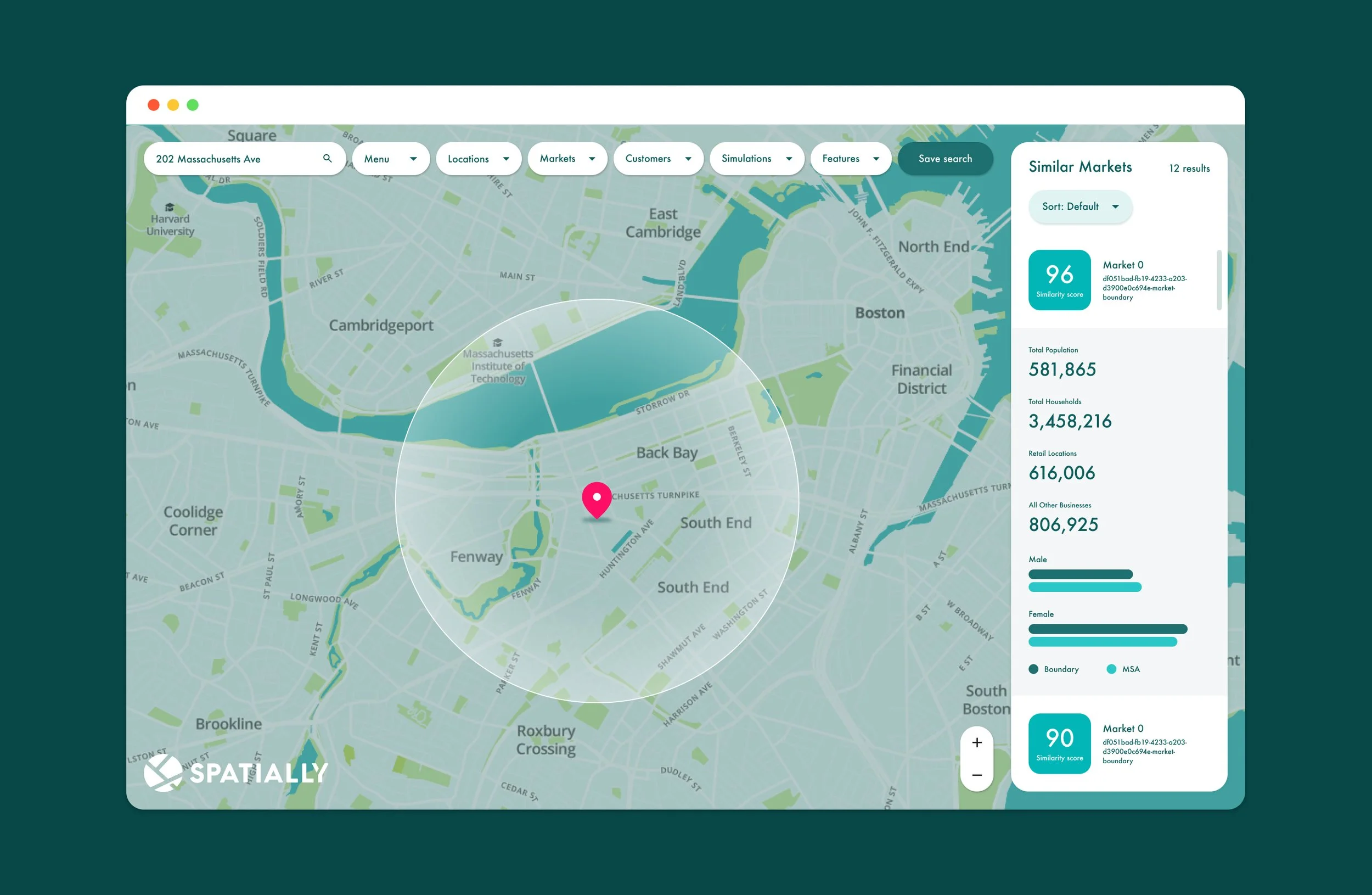 Spatially Dashboard — Nova Design