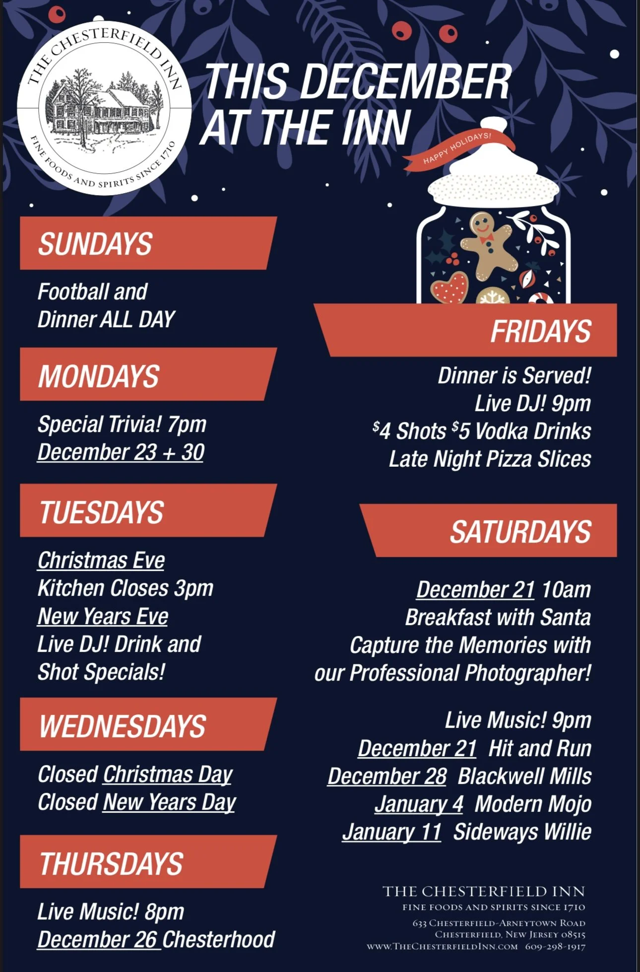 Events — The Chesterfield Inn