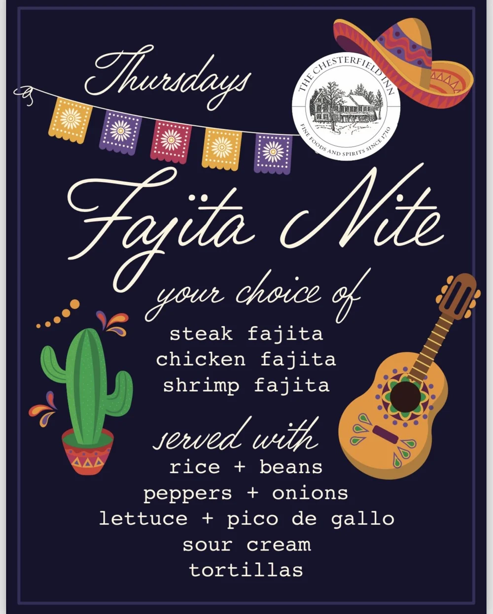 Specials — The Chesterfield Inn