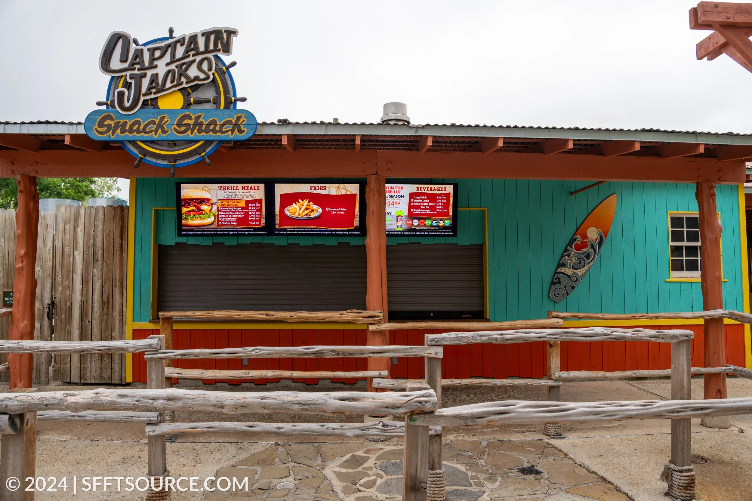 Captain Jack's Snack Shack, Hurricane Harbor | Six Flags Fiesta Texas