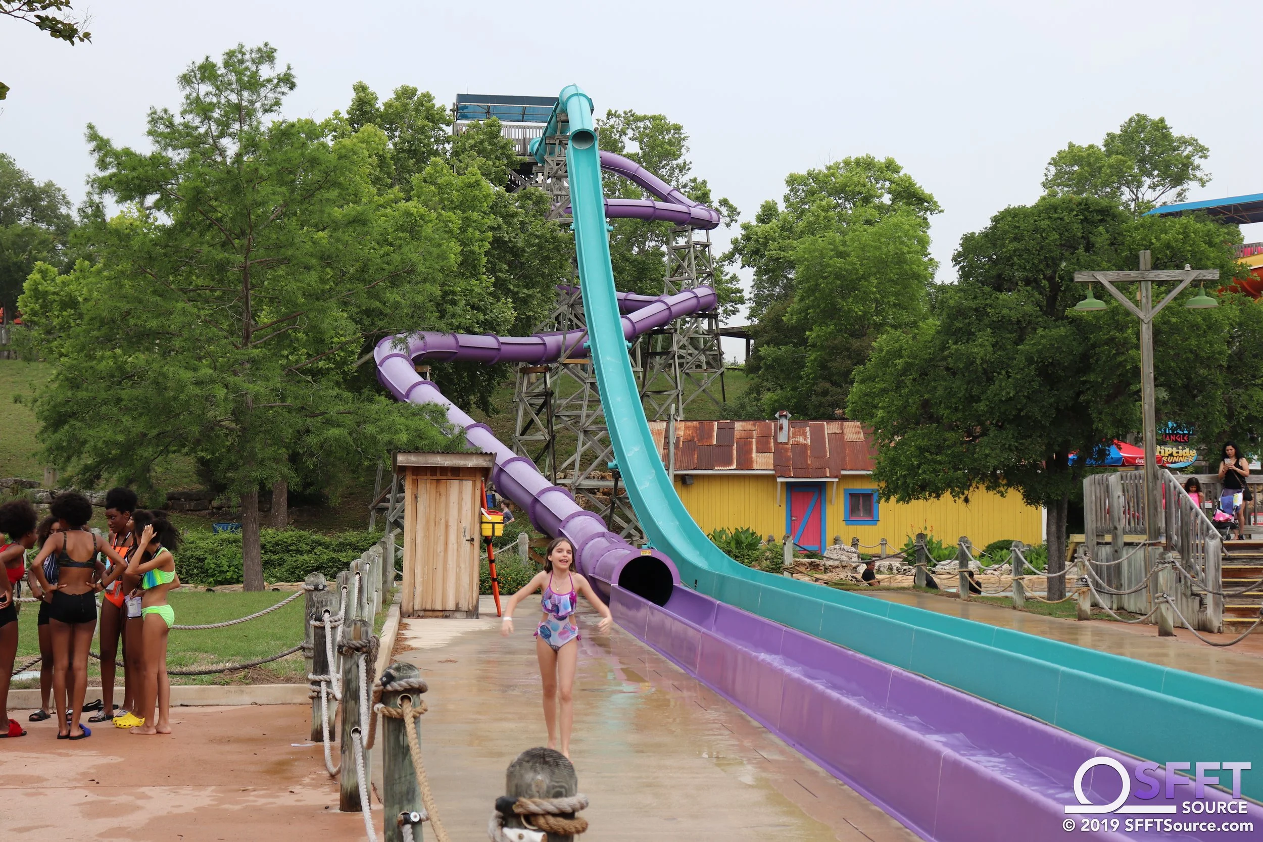 Typhoon Twister Water Slide, Hurricane Harbor | Six Flags Fiesta Texas ...