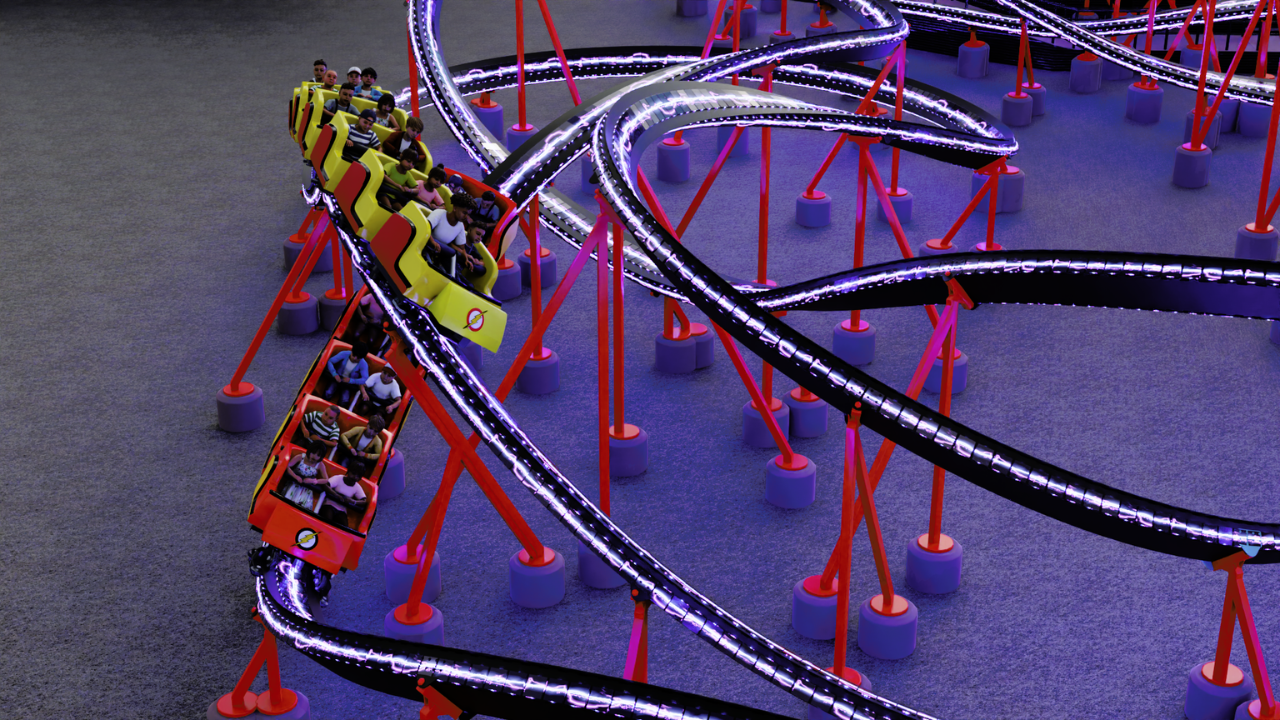 Kid Flash Cosmic Coaster | Six Flags Fiesta Texas — SFFT Source