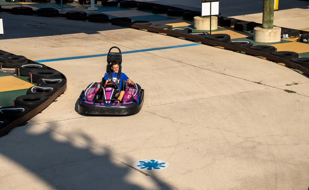 Circuit Breaker Grand Prix Go-Carts Ride | Six Flags Fiesta Texas ...