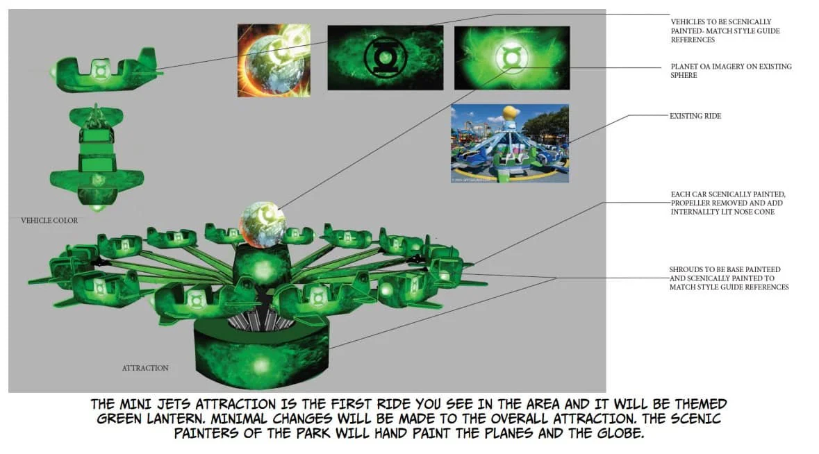 Green Lantern Emerald Flight Family Ride | Six Flags Fiesta Texas ...