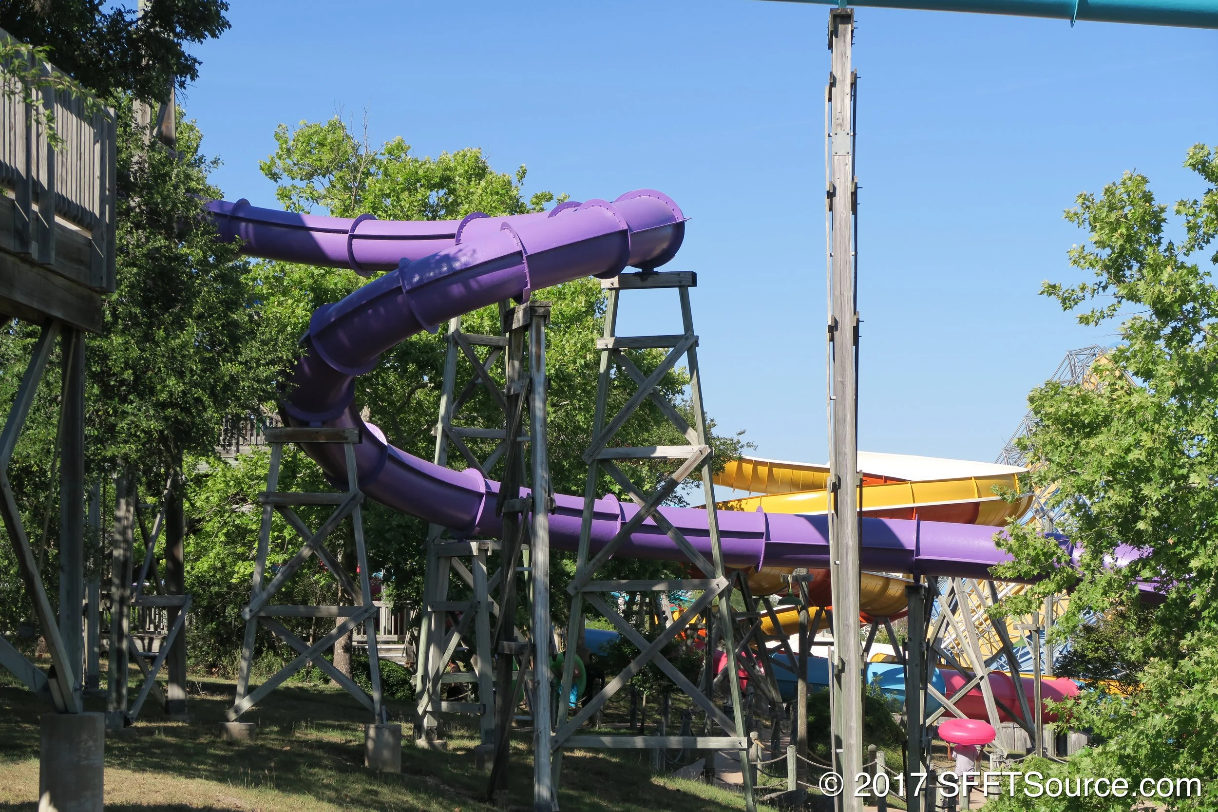 Typhoon Twister Water Slide, Hurricane Harbor | Six Flags Fiesta Texas