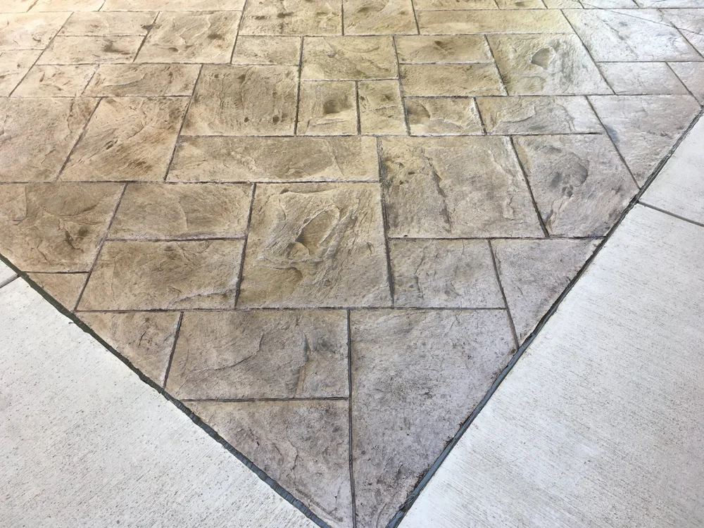 Majestic Ashlar Slate Stamped Concrete | Premier Concrete