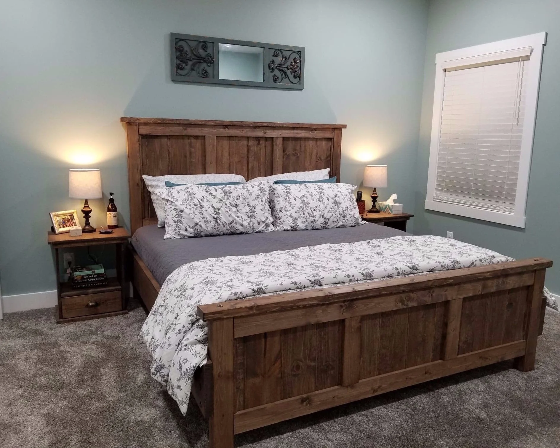 Versailles Rustic Bed - King Size Farmhouse Elegance for $1,200 ...