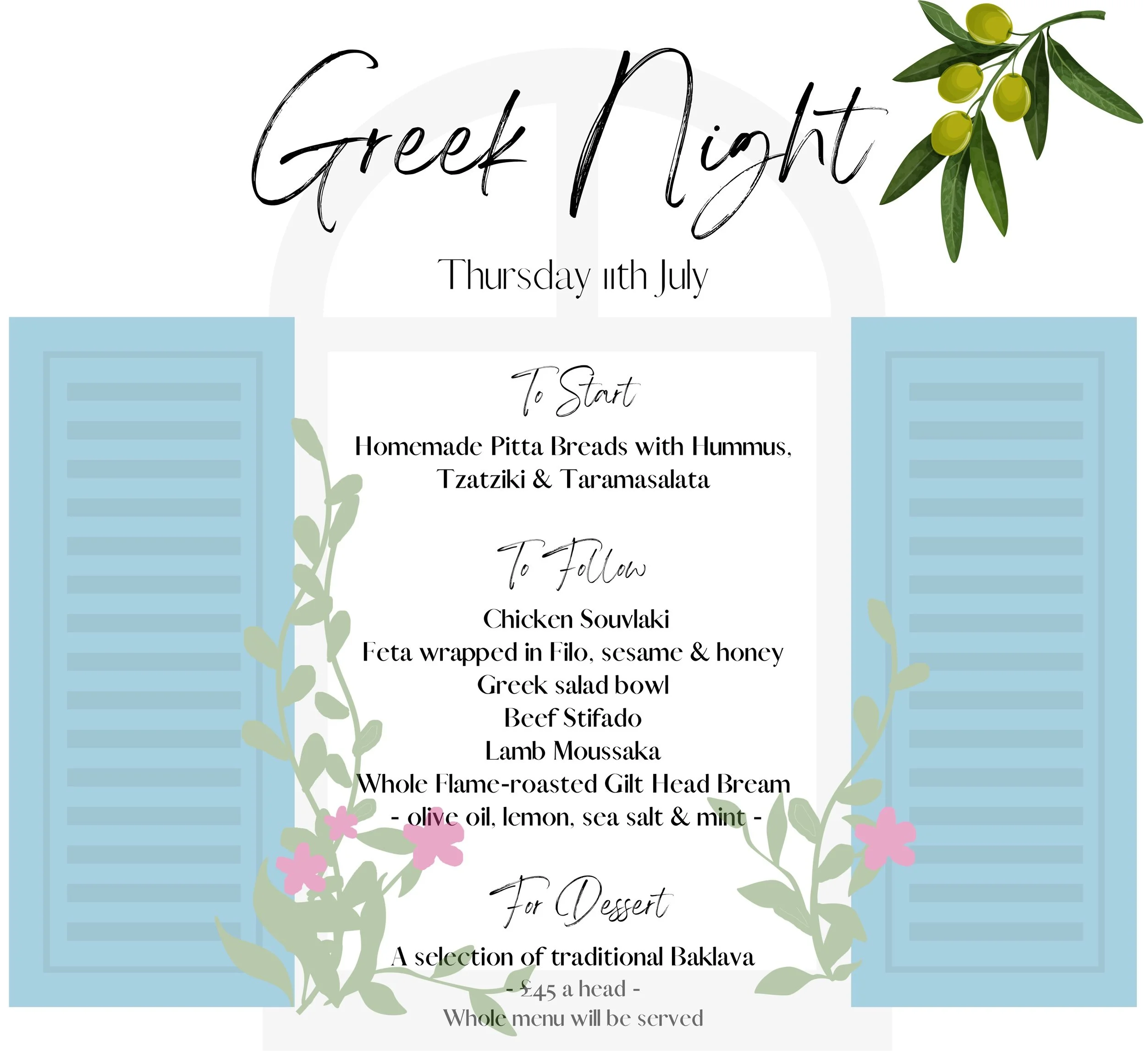 Menu 1 — Bistrot Max