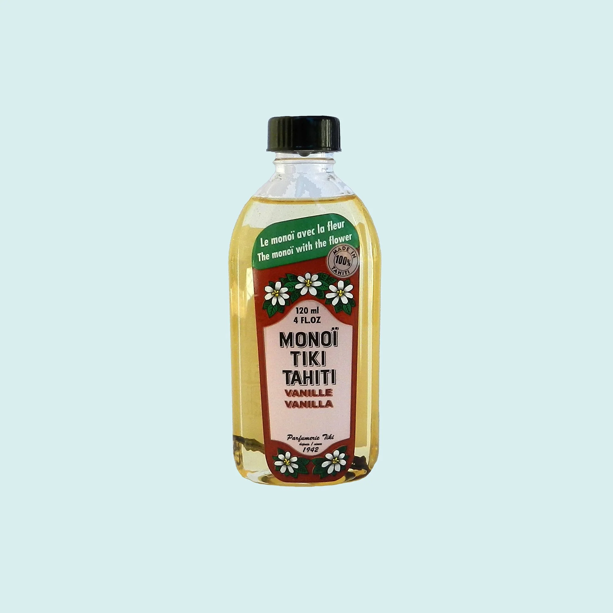 Monoi vanille naturel 120ml — TAHITI SHOP - Importation de produits de Tahiti