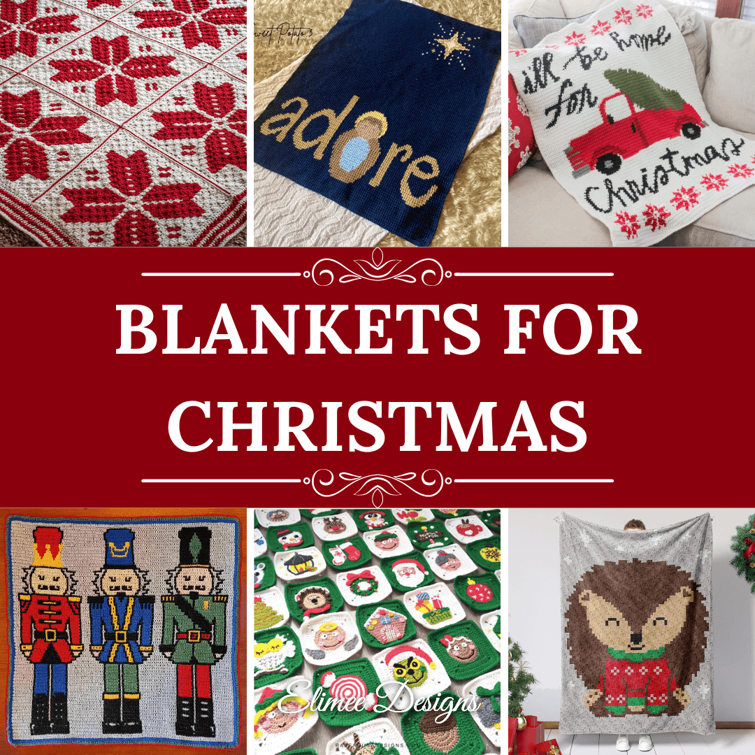 31 Snuggly Christmas Crochet Blankets | Elimee Designs | Crochet ...