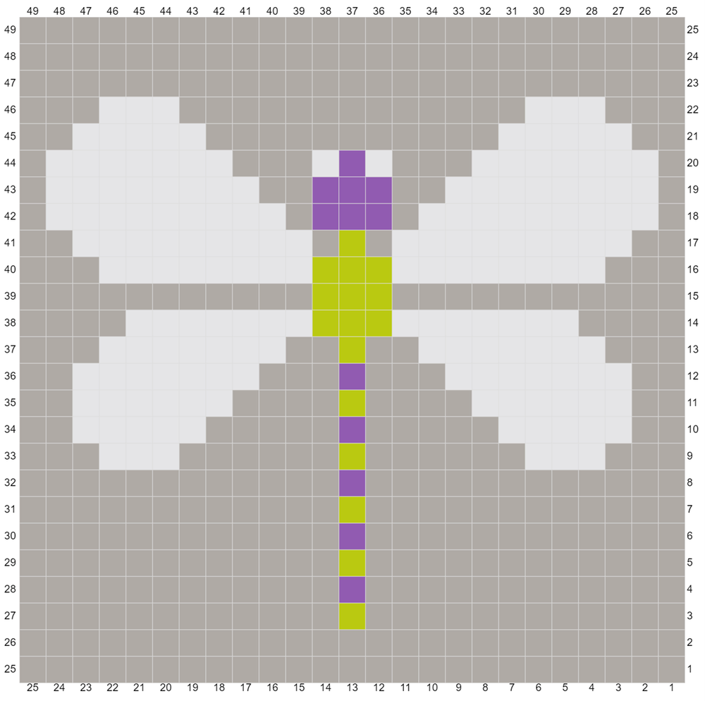 Daphne Dragonfly Square- Crochet Pattern | Elimee Designs | Crochet ...