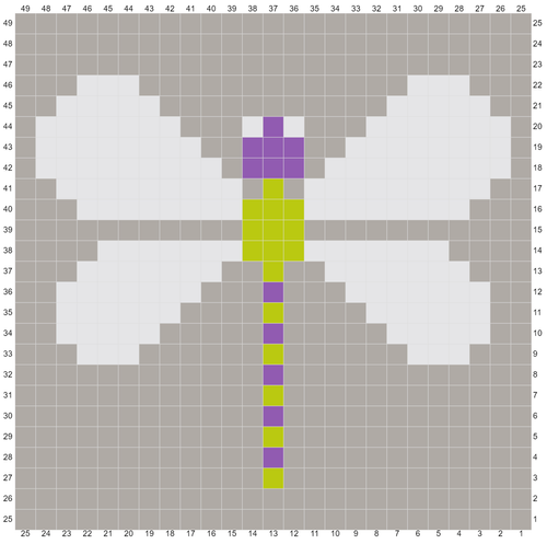 Daphne Dragonfly Square- Crochet Pattern | Elimee Designs | Crochet ...