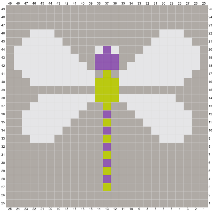 Daphne Dragonfly Square- Crochet Pattern | Elimee Designs | Crochet ...