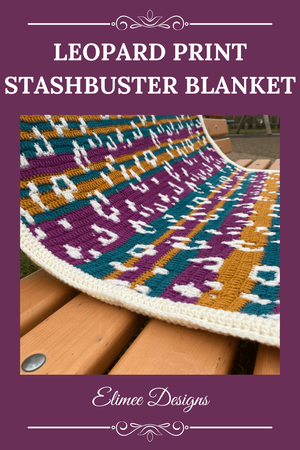 Leopard Print Stashbuster Blanket - Crochet Pattern | Elimee Designs ...