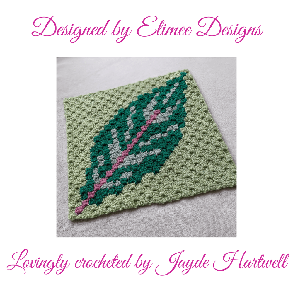 The Chinese Evergreen Leaf Square – Crochet Pattern | Elimee Designs ...