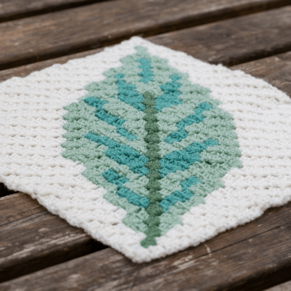 The Chinese Evergreen Leaf Square – Crochet Pattern | Elimee Designs ...