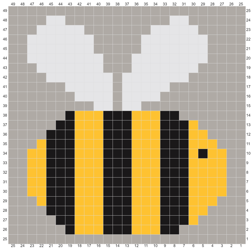 Brody Bee Square - Crochet Pattern | Elimee Designs | Crochet Patterns ...