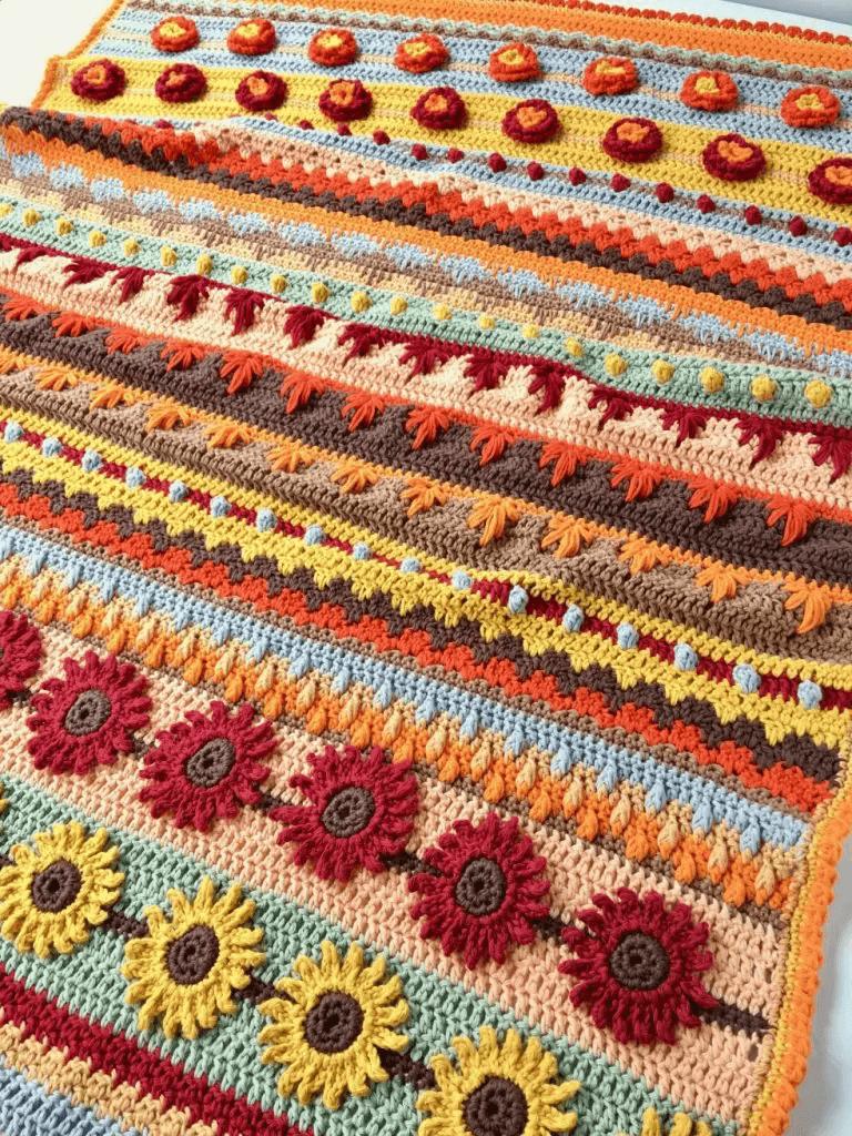 25 Cosy Fall Crochet Blankets | Elimee Designs | Crochet Patterns ...
