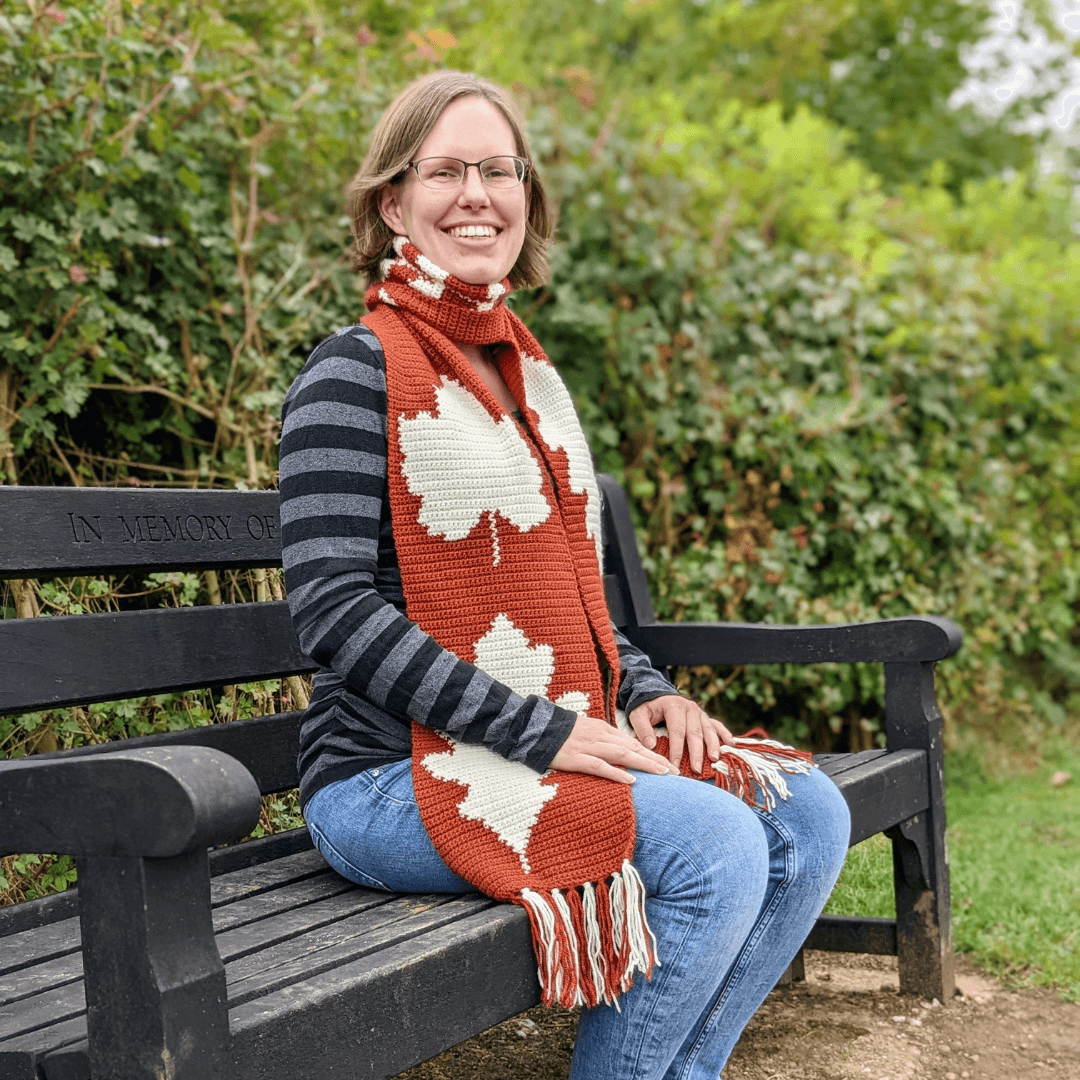 British Leaves Autumnal Scarf - Crochet Pattern | Elimee Designs ...