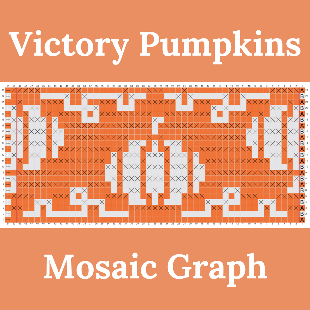 Victory Pumpkins Mosaic Strip - Crochet Pattern | Elimee Designs ...