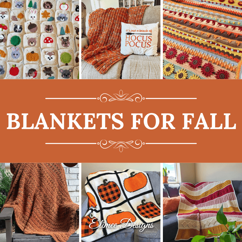 25 Cosy Fall Crochet Blankets | Elimee Designs | Crochet Patterns ...