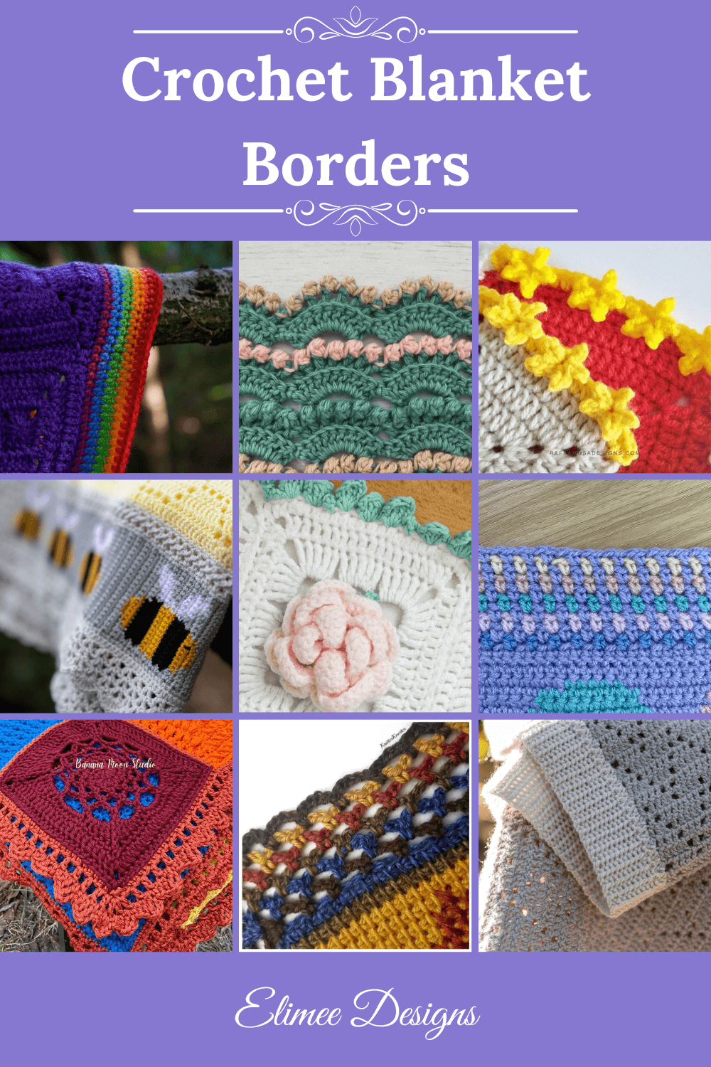 Crochet Blanket Borders | Elimee Designs | Crochet Patterns & Tutorials