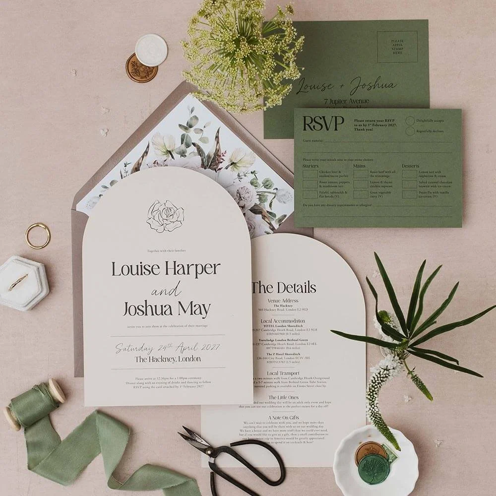 Unique Customised Wedding Invitations Inspired By Nature