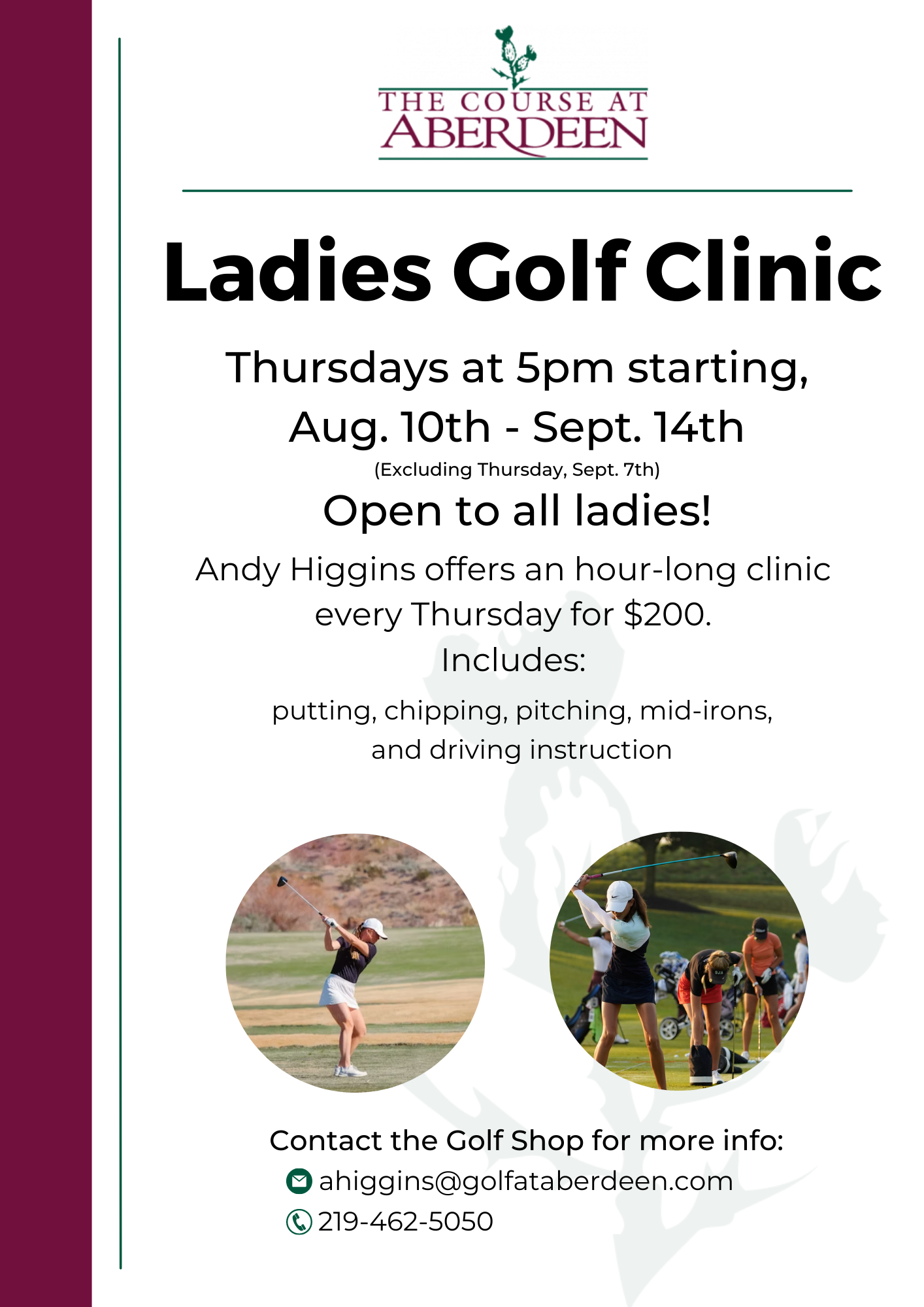 Instruction — The Course at Aberdeen