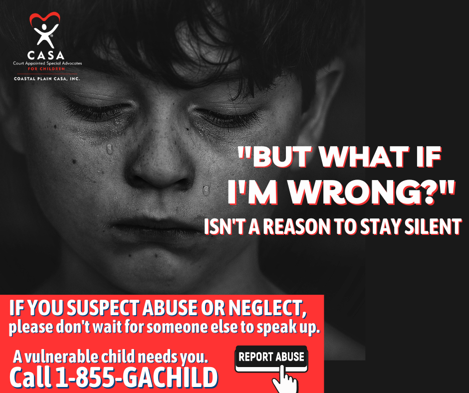 How to Report Abuse — Coastal Plain CASA