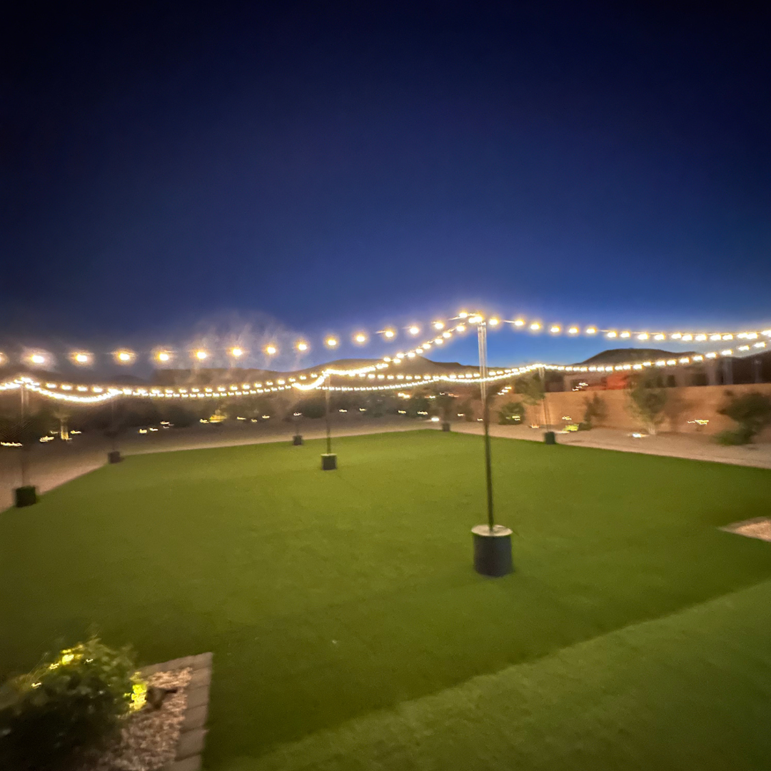 String Light Pole Stand Rentals Las Vegas | Party Rentals & Event ...