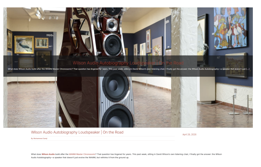 Wilson Audio Autobiography | The Audio Salon, CA — The Audio Salon