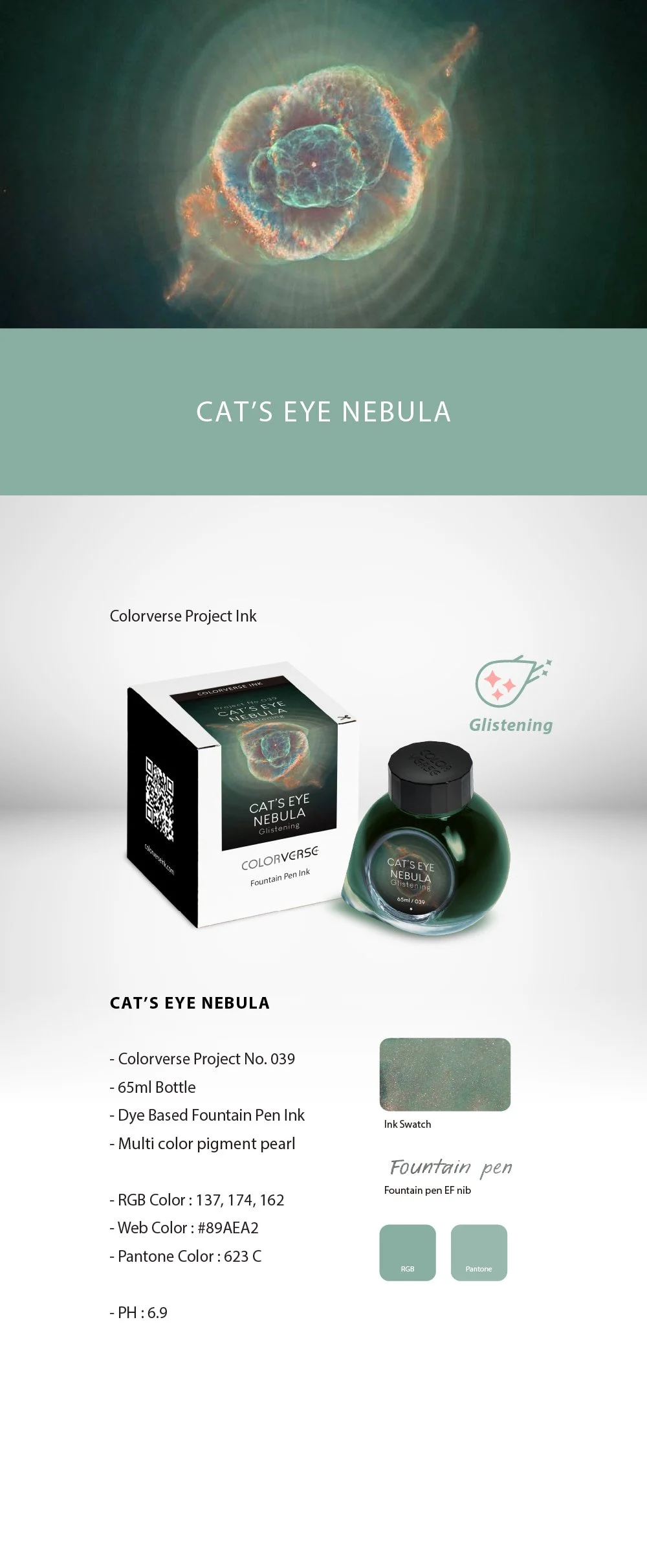 Colorverse Ink Project 039 Cat's Eye Nebula (Glistening) — Enigma ...