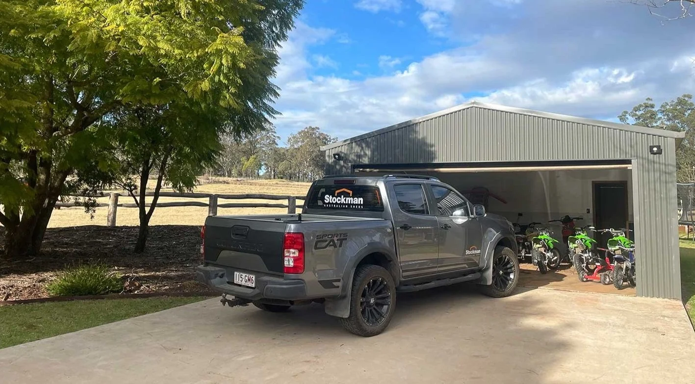 Double Garage Shed | Stockman Sheds | Australian Car Sheds