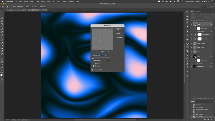 Step-by-Step Guide to Creating Organic Abstract Gradient Artworks in ...