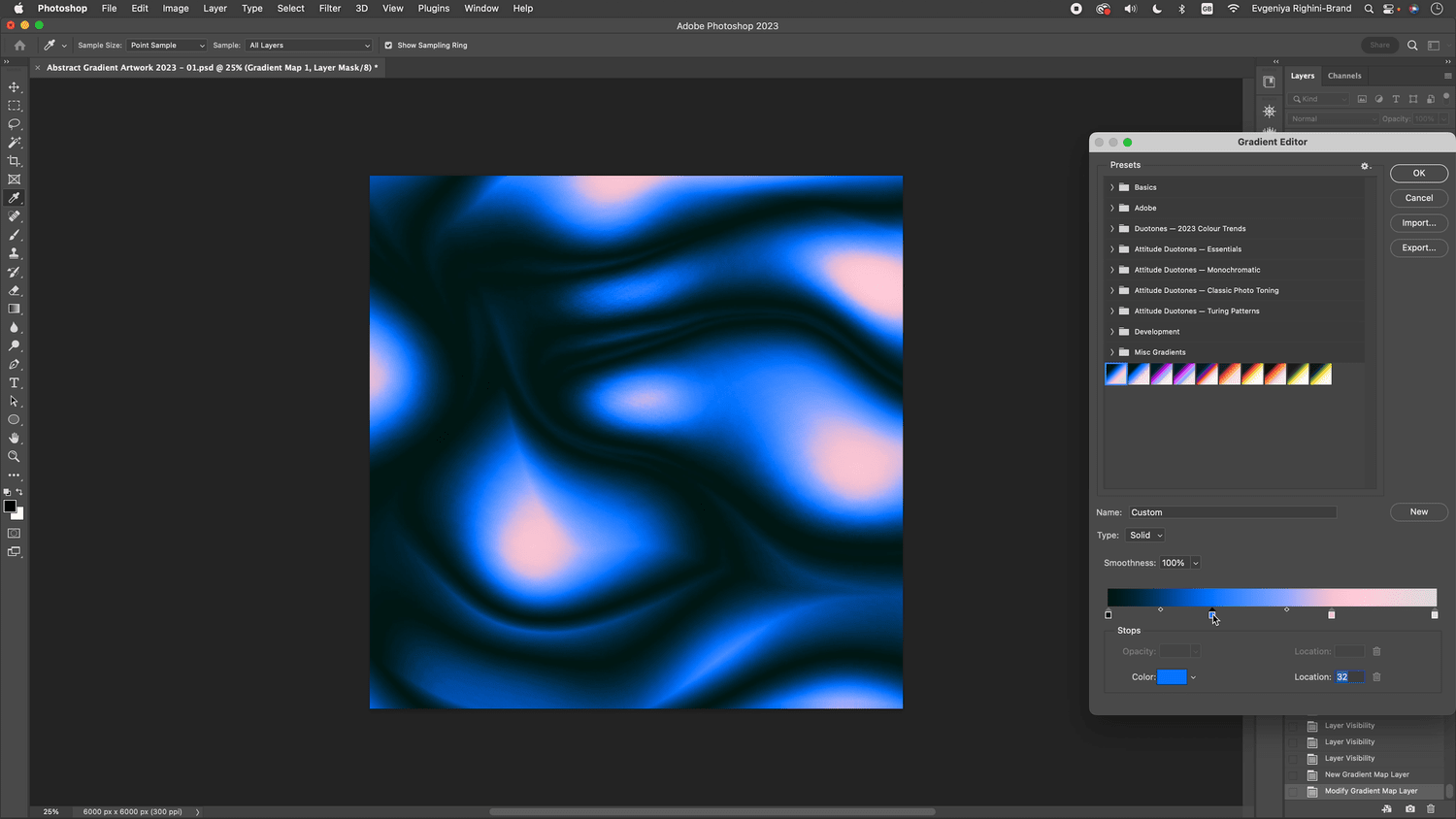 Step-by-Step Guide to Creating Organic Abstract Gradient Artworks in ...