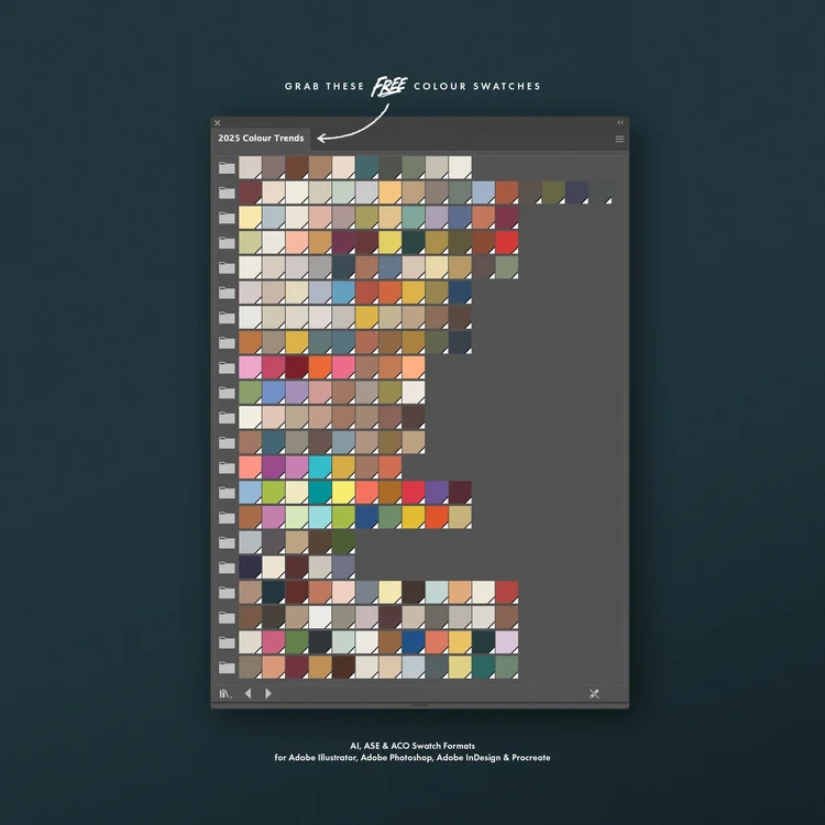 2025 Trending Colour Palettes — Free Resource — Attitude Creative