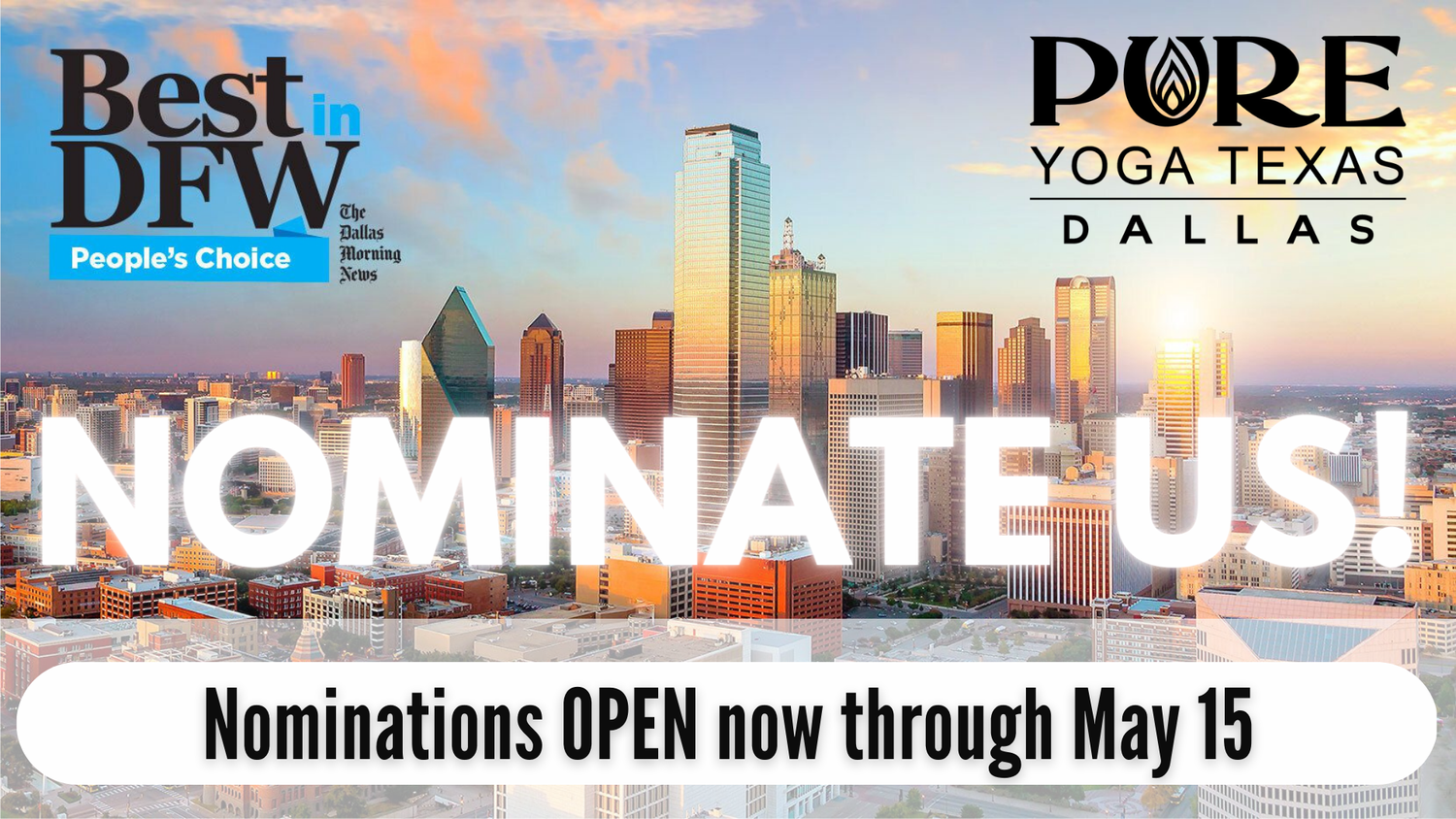 Nominate us in The Dallas Morning News Best in DFW Contest