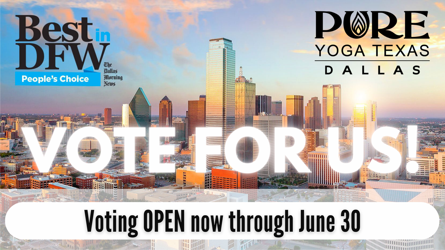 Vote for us in The Dallas Morning News Best in DFW Contest