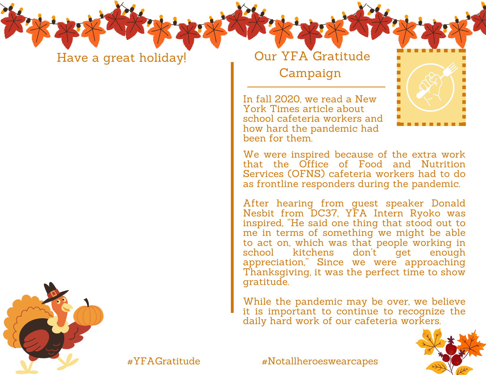 Join our Gratitude campaign — Community Food Advocates