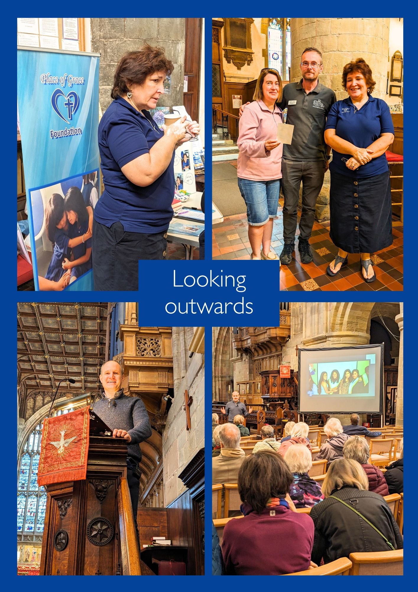 Looking outwards — Great Malvern Priory
