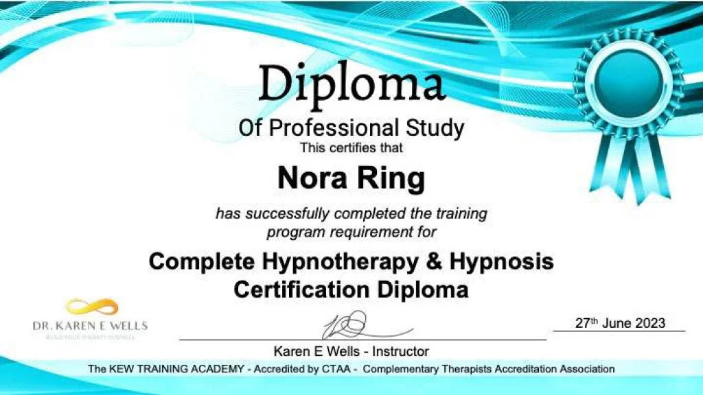 About me — Nora Ring - Self-Love Coaching & Hypnosis