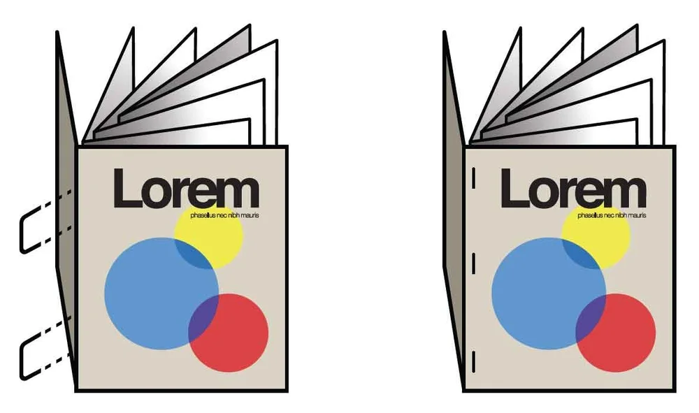 Saddle Stitch Cover Diagram | MyBookPrinter Home
