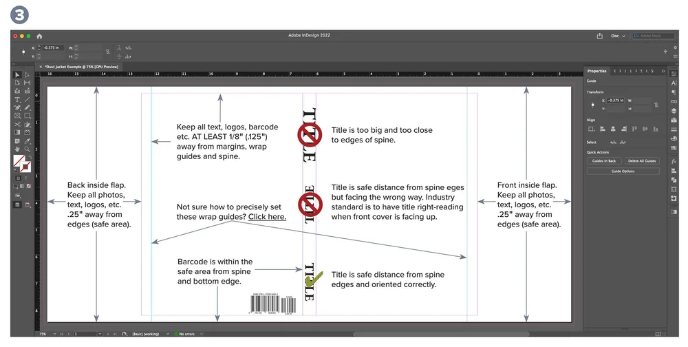 Dust Jacket Cover Diagram | MyBookPrinter Home