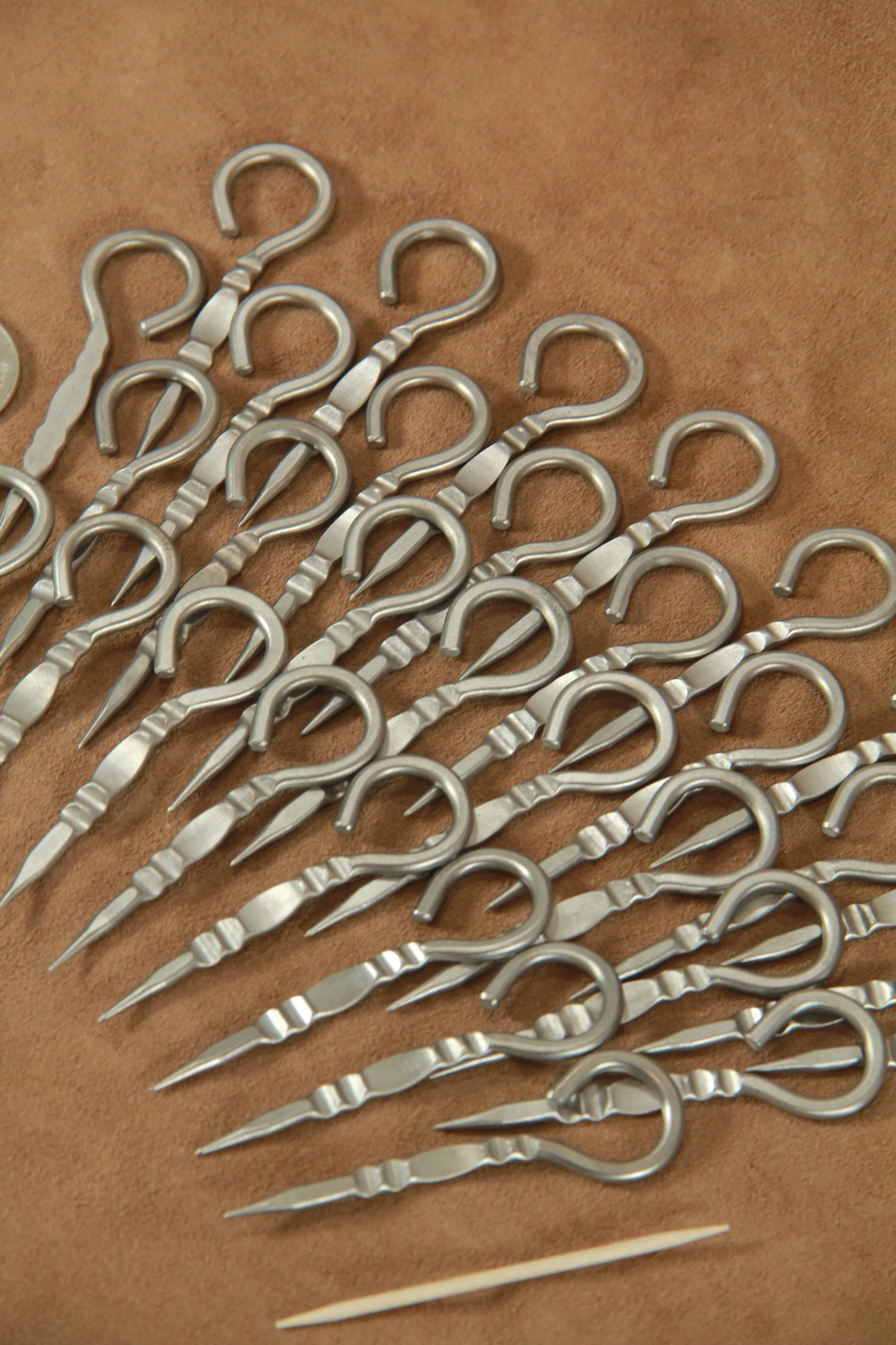 Railroad Spike Steak Flipper — Blazing Ember Forge