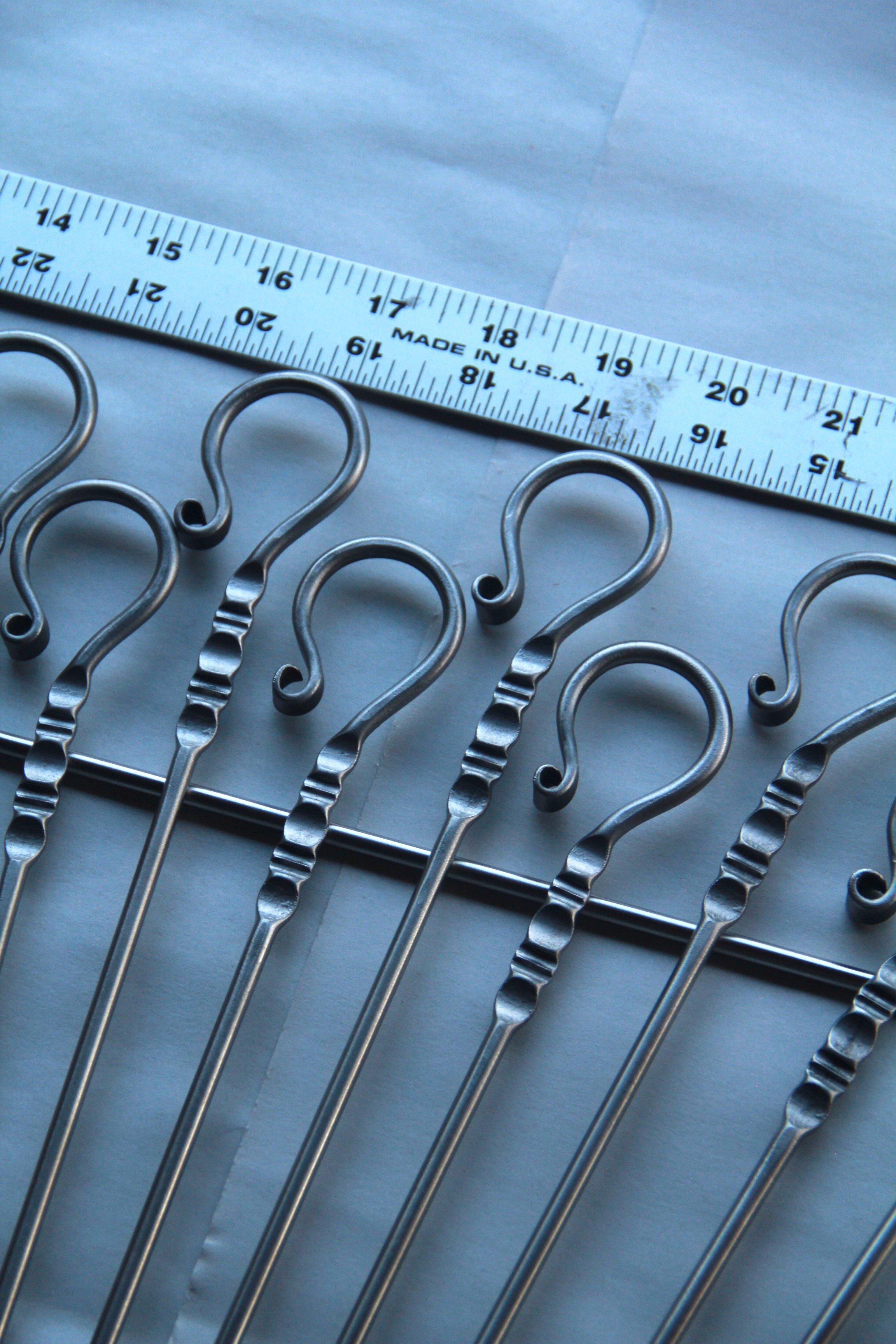 Railroad Spike Steak Flipper — Blazing Ember Forge