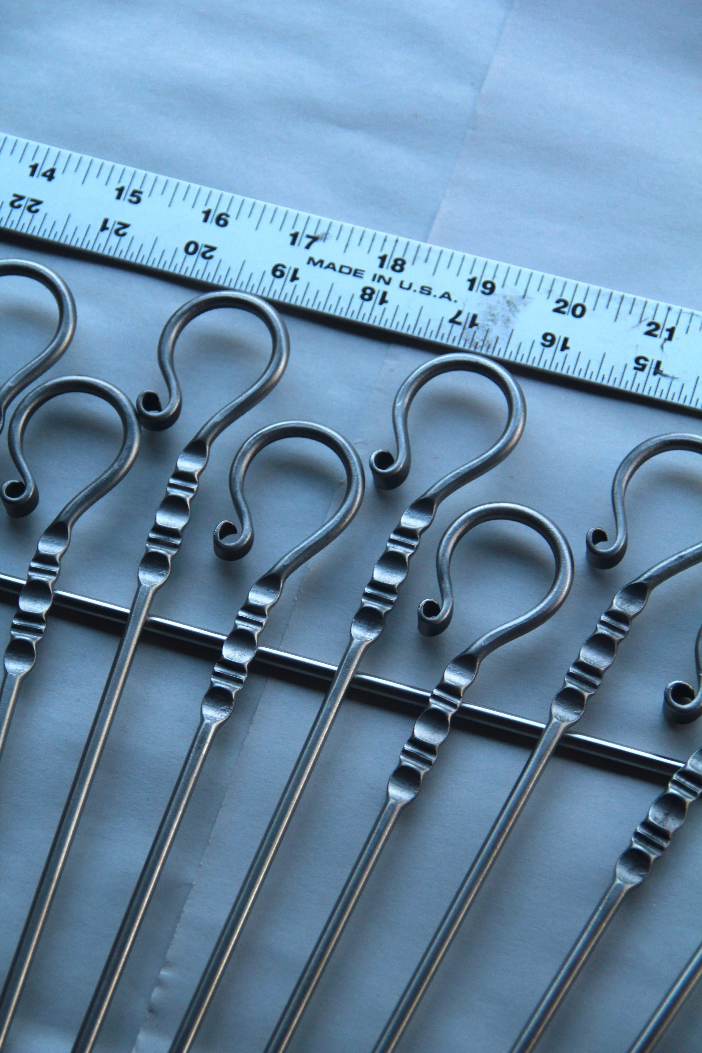 Railroad Spike Steak Flipper — Blazing Ember Forge