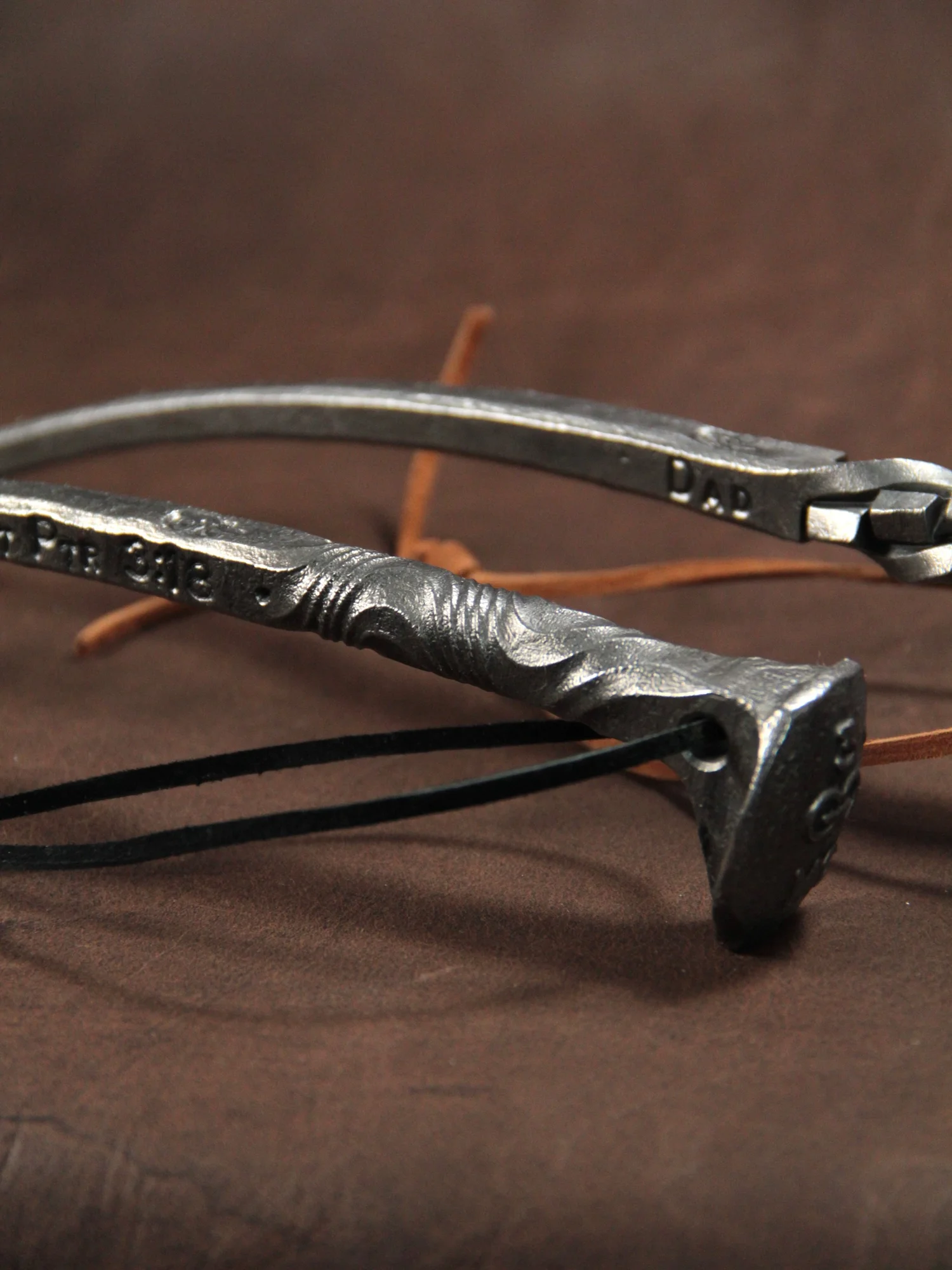 Railroad Spike Steak Flipper — Blazing Ember Forge